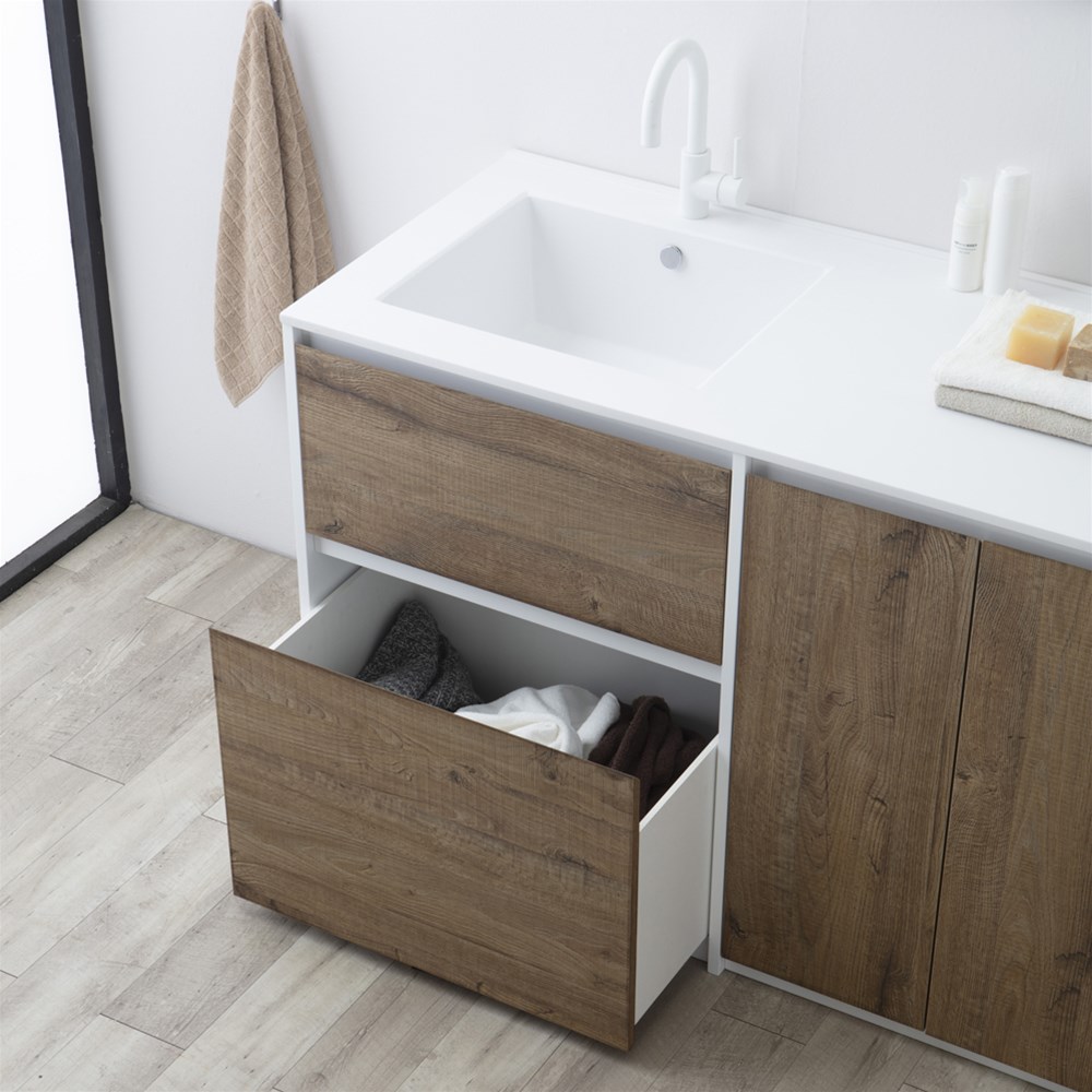 Wash Frame con lavabo Tidy integrato